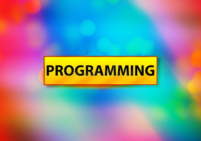 Programming Abstract Colorful Background Bokeh Design Illustration ...