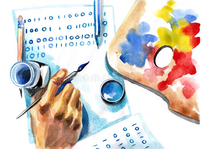 Programming art stock illustration. Illustration of business - 65834840