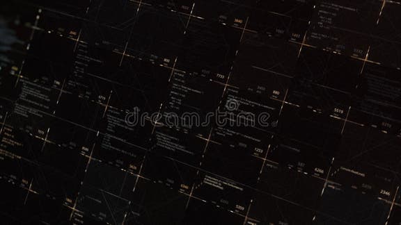 Programming Blocks of Code with Glitch Effect on Black Background, Seamless Loop. Animation ...