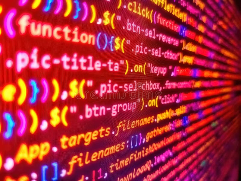 Program Development Concept Programmer Occupation Internet App Development And Design Stock