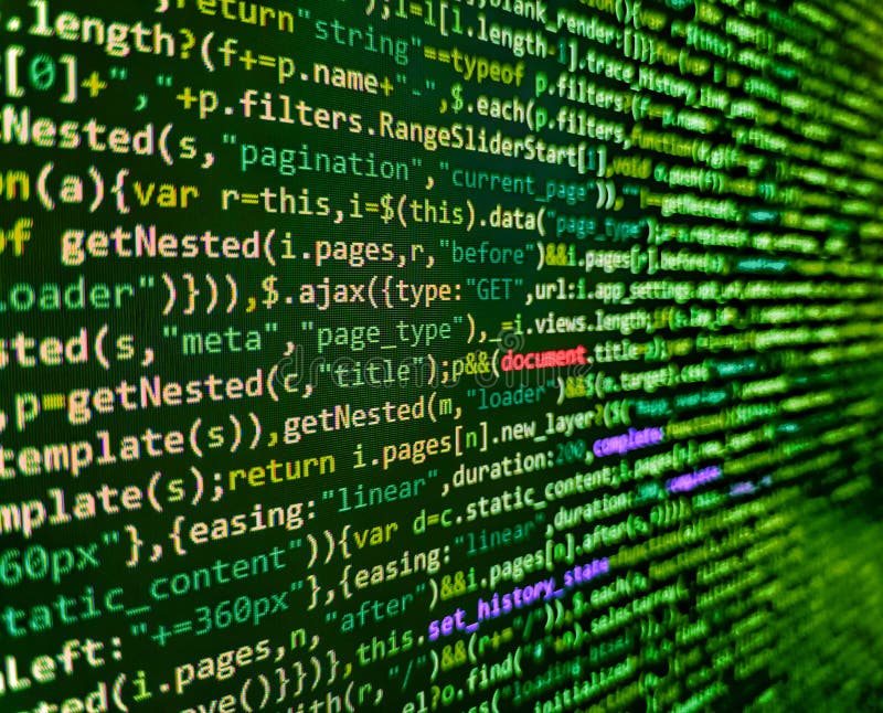 Programming Code Abstract Background Screen Of Software Database Bits Access Stream