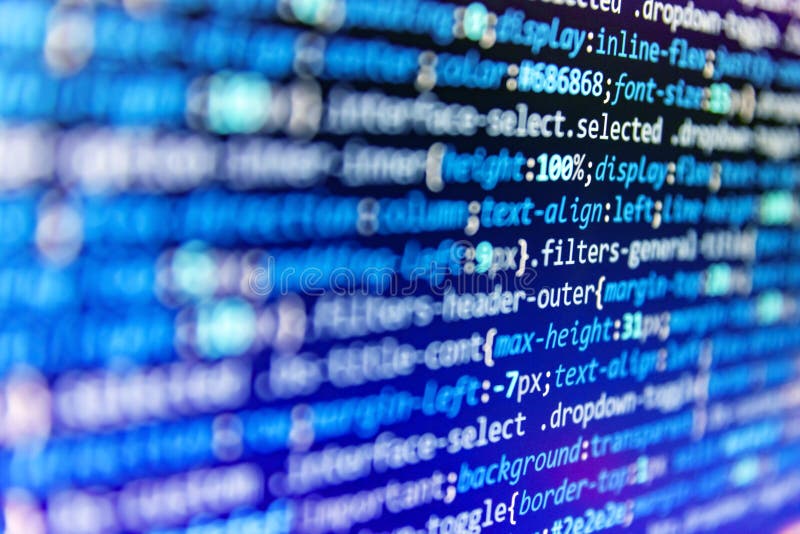 Programming Code Abstract Background Screen Of Software Hi Tech Modern Screen Of Data Digits