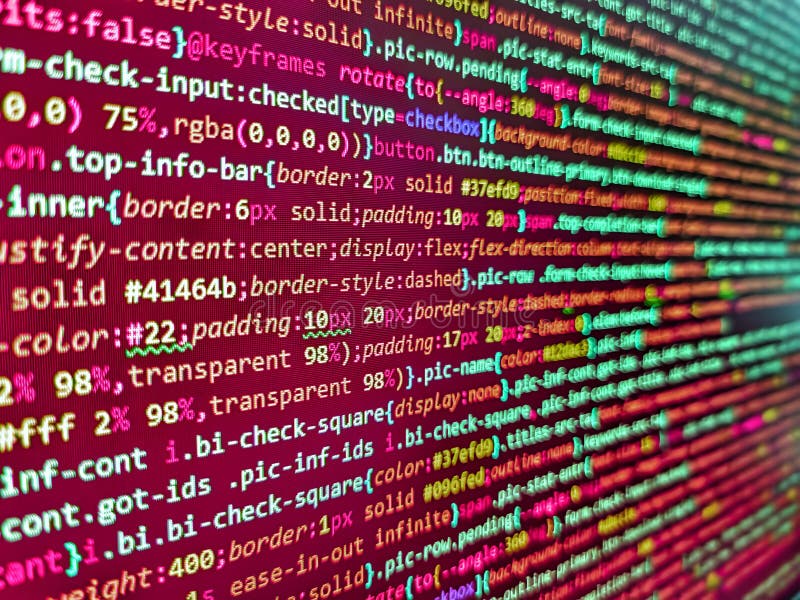 Programming Code Abstract Background Screen Of Software Source Code Photo Template Of Website