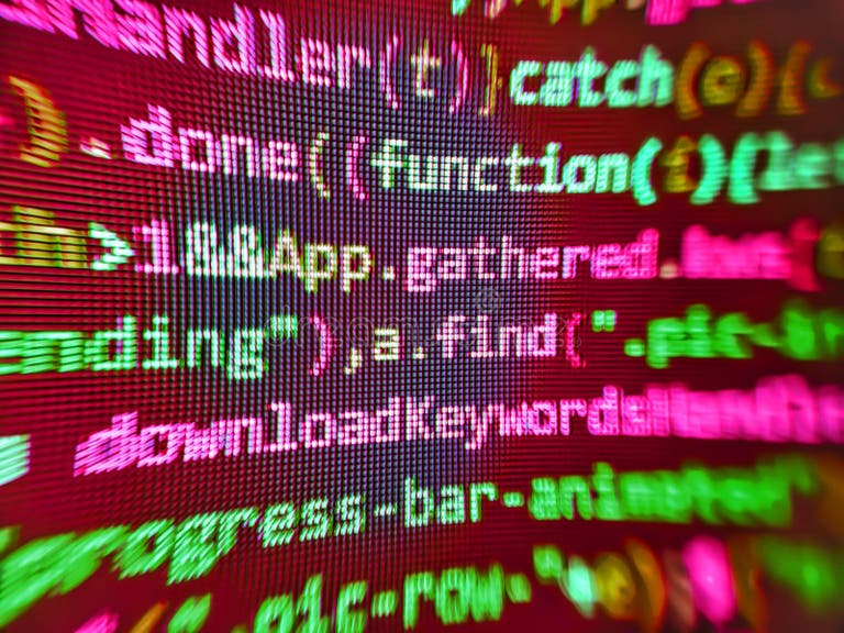 Programming Code Abstract Screen Of Software Developer Software 4575