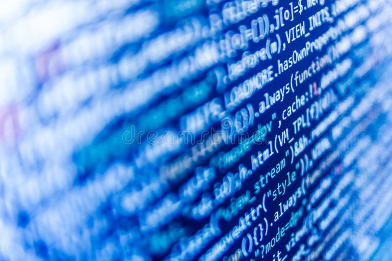 Programming Code Abstract Screen Of Software Developer Stock Image Image Of Brainstorming