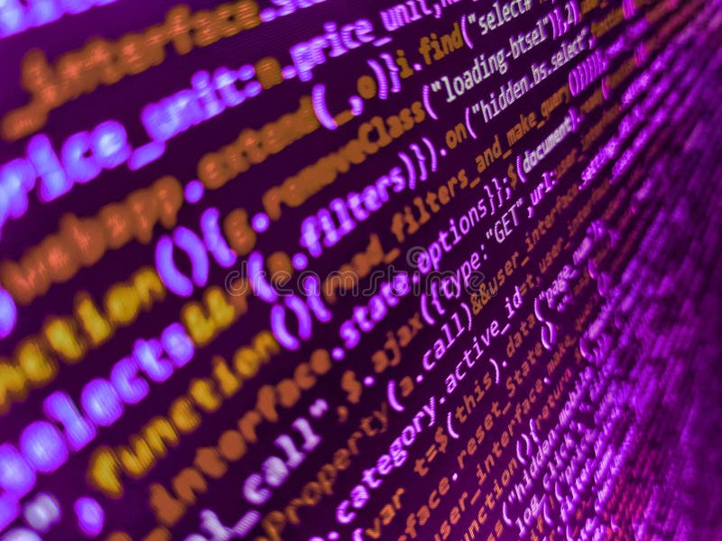 Programming Code Abstract Screen Of Software Developer Python Programming Developer Code Stock