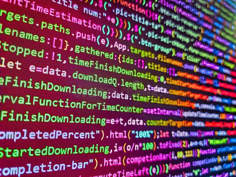Programming Code Abstract Software Technology Background Of Software Developer And Computer
