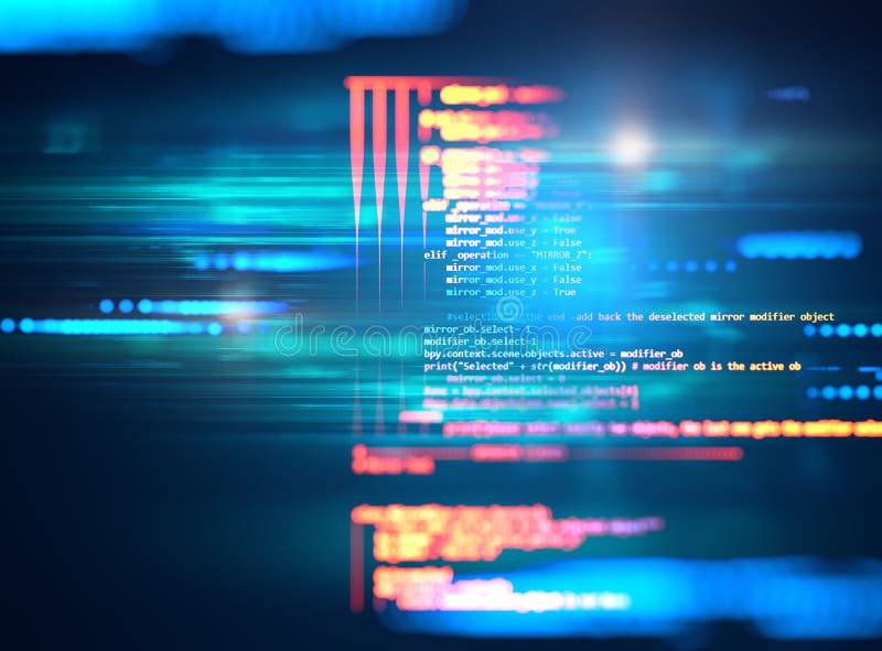 Programming Code Abstract Technology Background Of Software Developer And Computer Script Stock