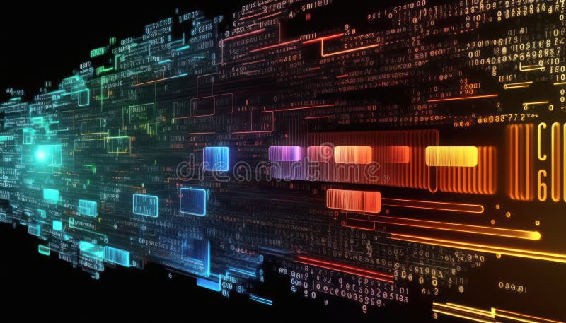 Programming Code Abstract Technology Background Of Software Developer And Computer Stock