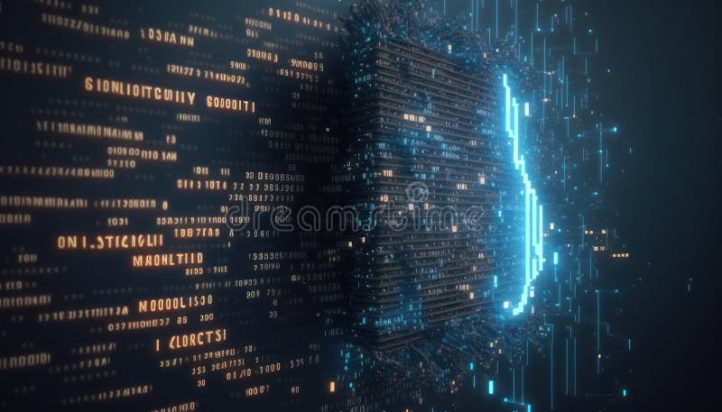 Programming Code Abstract Technology Background Of Software Developer And Computer Stock
