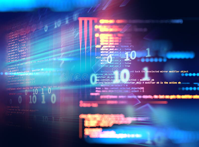 Programming Code Abstract Technology Background Stock Illustration ...