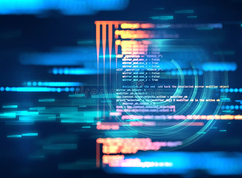 Programming Code Abstract Technology Background Stock Illustration ...