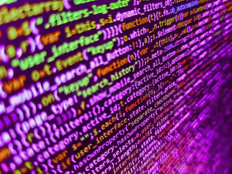 Programming Code Abstract Technology Background of Software Developer and Computer Script ...