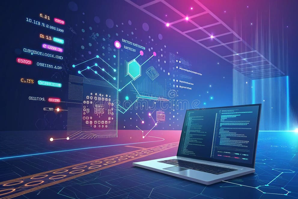 Programming Code Abstract Technology Background of Software Developer ...