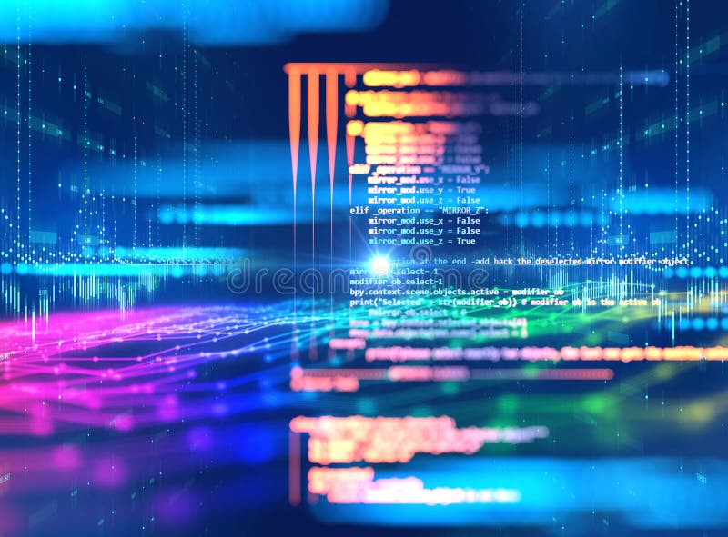Programming Code Abstract Technology Background Of Software Developer And Computer Script Stock