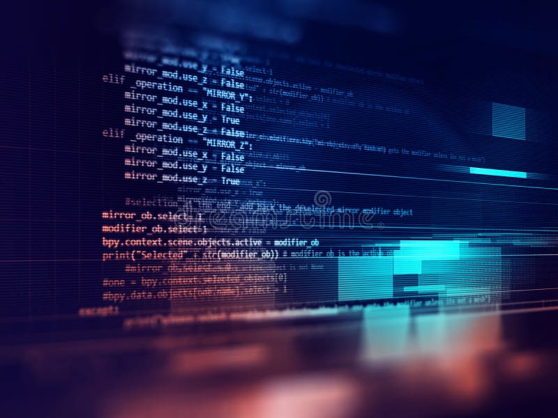 Programming Code Abstract Technology Background of Software Developer and Computer Script Stock ...
