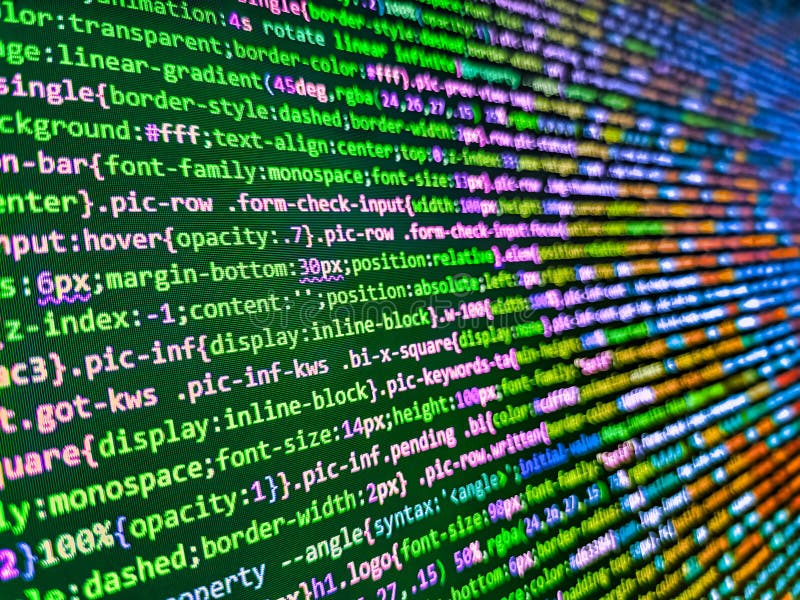 Programming Code Abstract Technology Background Of Software Developer And Computer Script