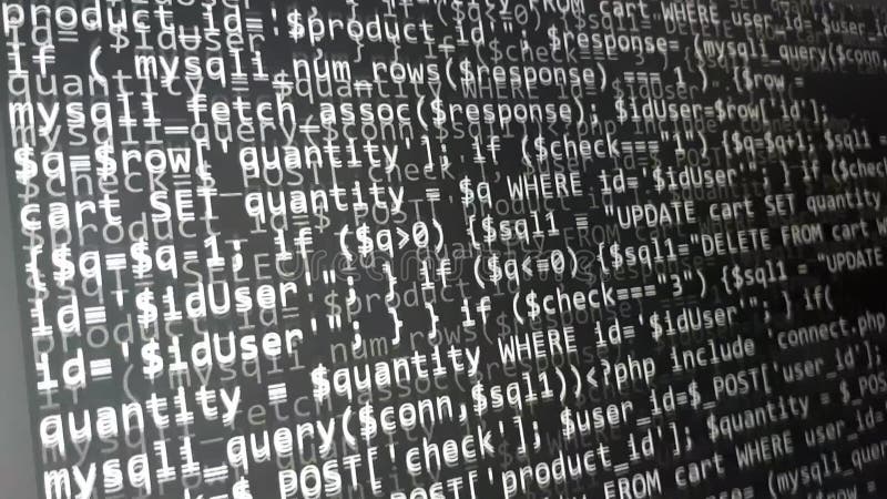 Programming Code Abstract Technology Background Of Software Stock Footage Video Of Programmer