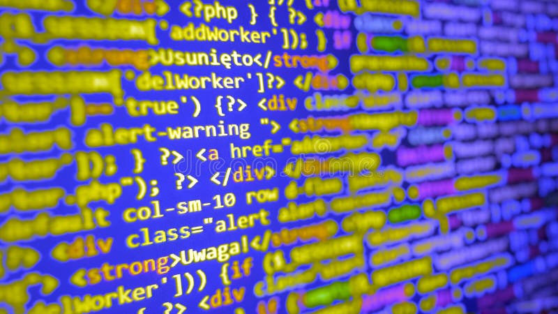 Abstract Technology Binary Code Background.Digital Binary Data and ...