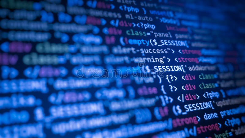 Programming Code Abstract Technology Background of Software Stock ...