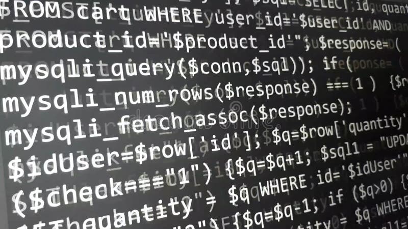 Programming Code Abstract Technology Background of Software Stock Video ...