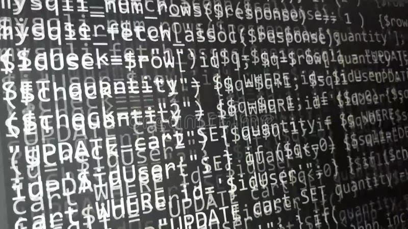 Programming Code Abstract Technology Background Of Software Stock Video Video Of Programming