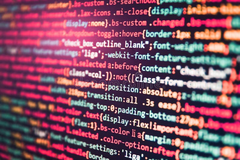 Programming Code Abstract Technology. Stock Image - Image of mysql ...