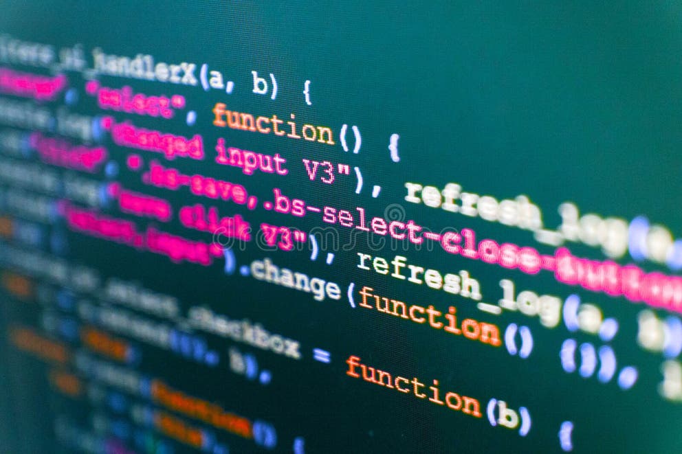 Programming Code Abstract Technology. Stock Photo - Image of ...