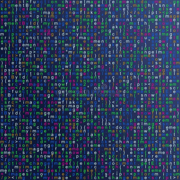 Programming Code Background Stock Vector - Illustration of html, java ...