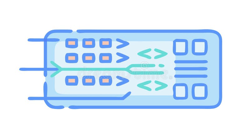 Programming Code Blocks. Software Development and Digital Coding Vector, Vector Design ...