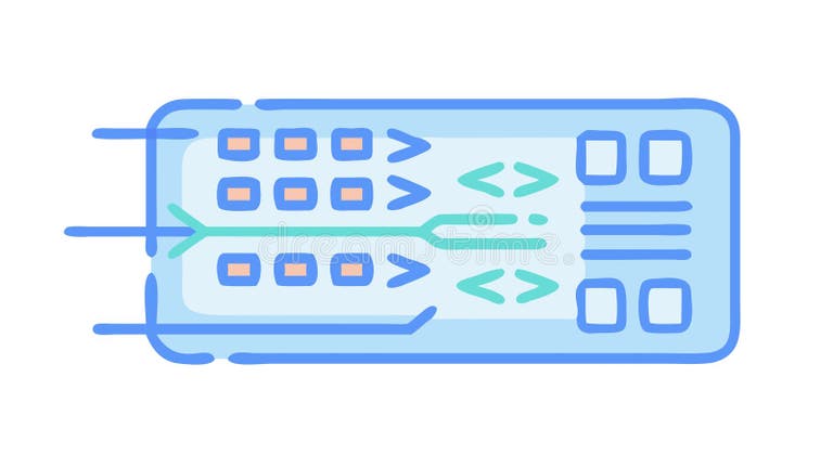Programming Code Blocks. Software Development and Digital Coding Vector, Vector Design ...