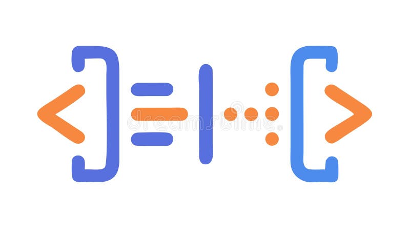 Programming Code Brackets, Digital Development Symbol, Vector Design Generative AI Stock Vector ...