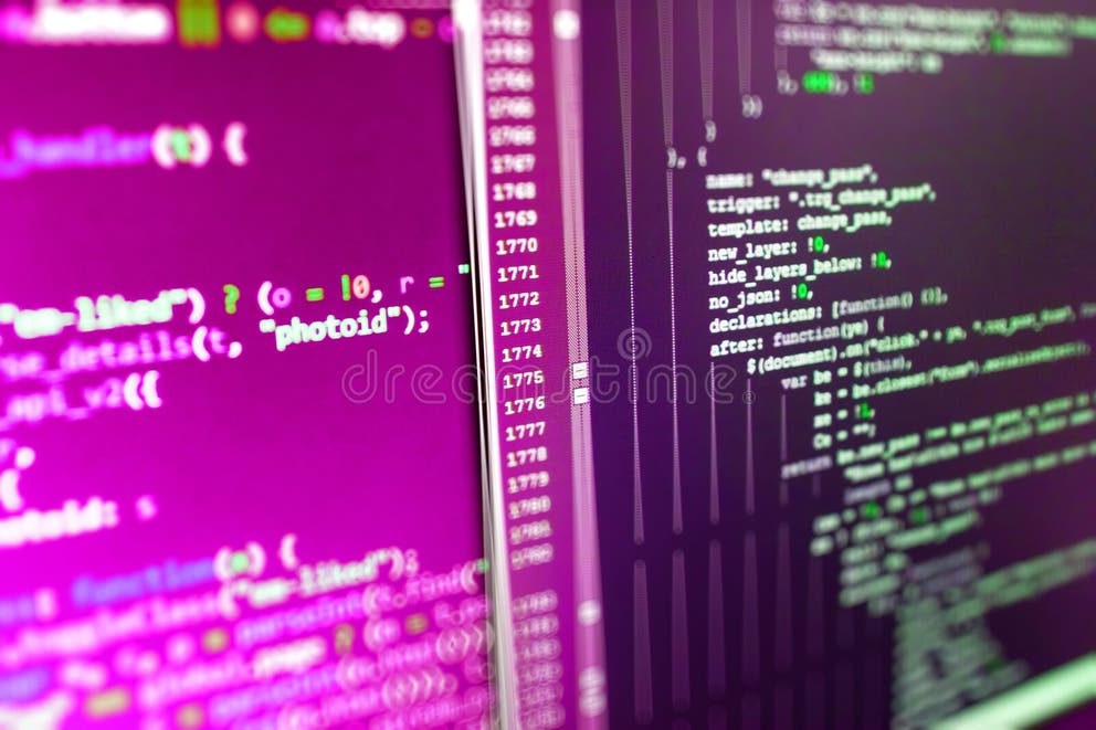 Programming Code. Coding Hacker Stock Image - Image of modules, linux: 119515203
