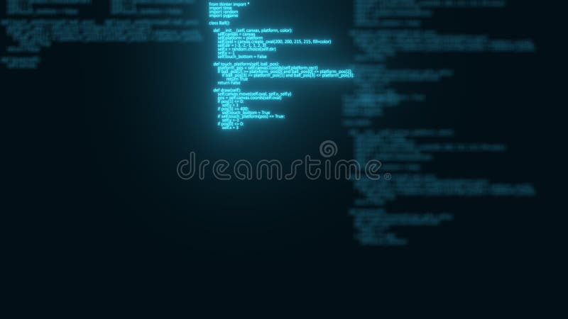 Blue Programming Code Stock Footage Video Of Concept 345081290