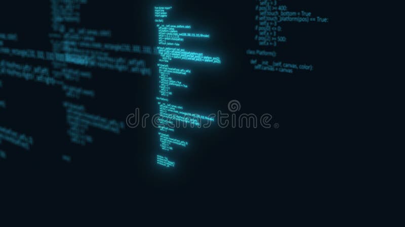 Blue programming code stock illustration. Illustration of business ...