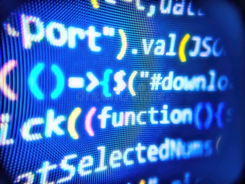 Programming Code on Computer Screen. Big Data Storage and Cloud ... Programming Code on Computer Screen. Big Data Storage and Cloud ...