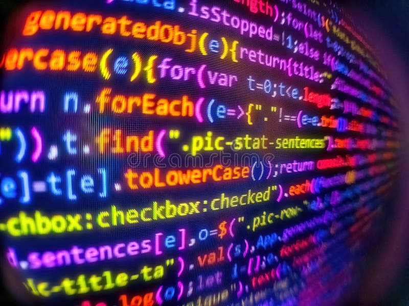 Programming Code On Computer Screen Programmer Occupation Computer Source Code Programmer 9326