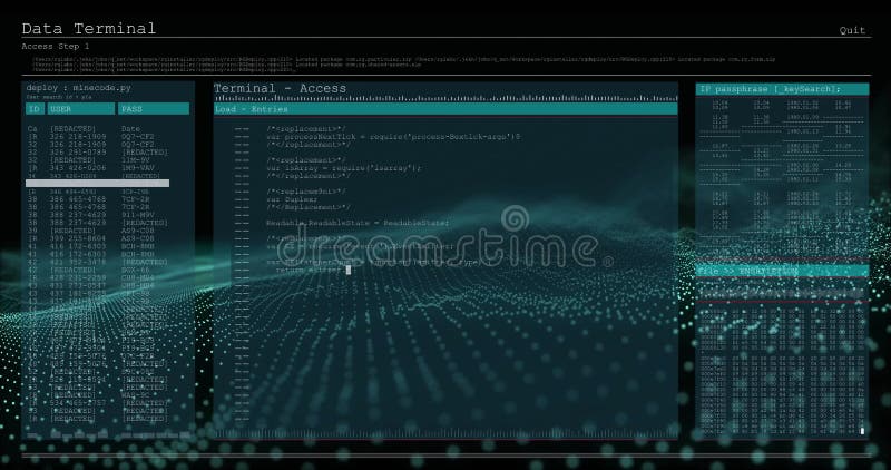 Programming Code And Data Terminal Access Over Digital Grid And Wave