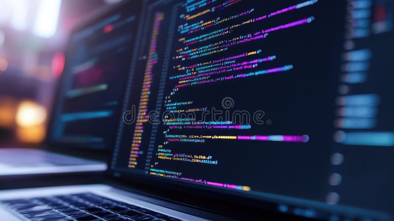 5,795 Programming Language Program Code Screen Laptop Stock Photos ...