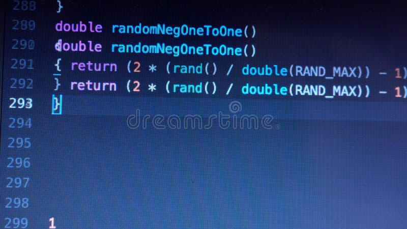 Programming Code Running Down A Computer Screen Terminal Stock Video