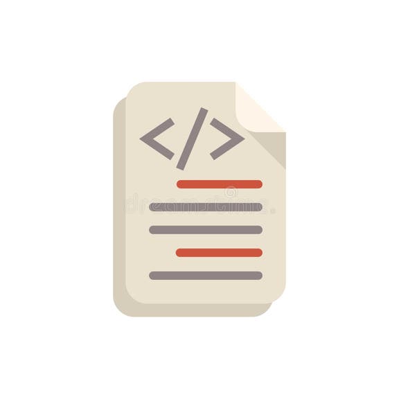 Programming Code File Representing Web Development and Software Engineering Stock Illustration ...