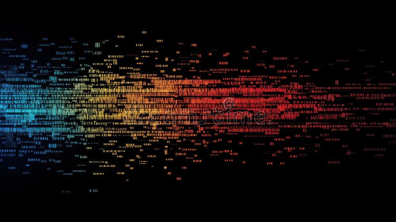 Programming Code Forming a Tech-themed Digital Background Stock ...