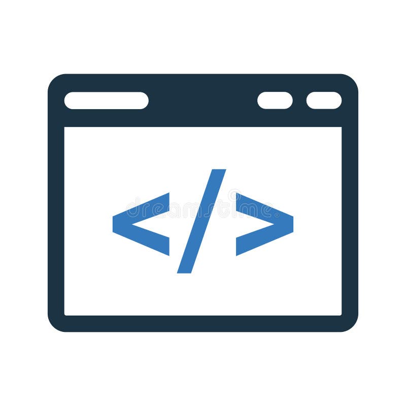 Qr-code Bar-code Icon, Digital Technology / Blue Color Stock Vector - Illustration of abstract ...