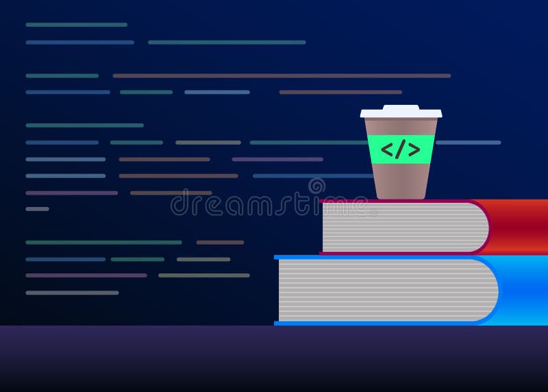 Programming Coding Concept Flat Background Vector Stock Illustrations 7272 Programming Coding