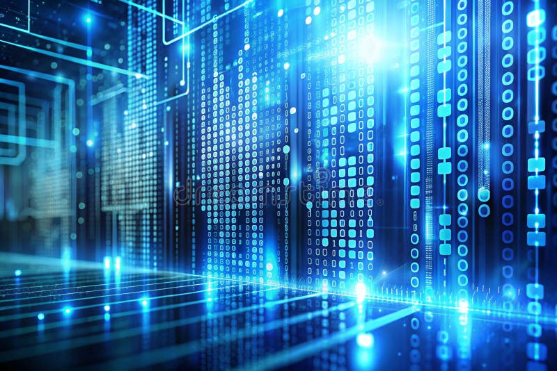 Programming Code and Matrix Technology Concept Stock Illustration ...