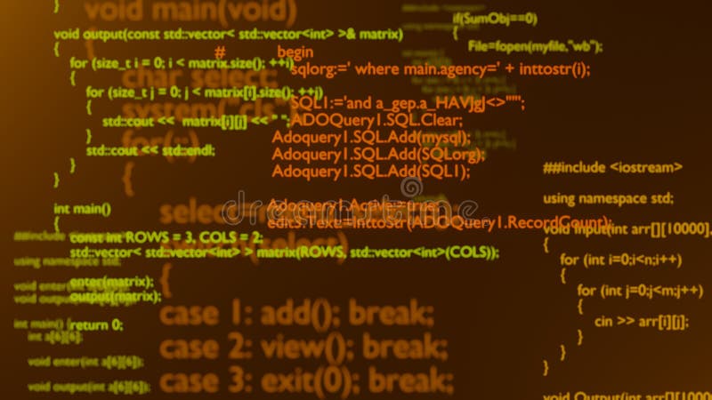 Binary Code Zeros And Ones In The Form Of A Map Of The World Coding 3d Render Stock