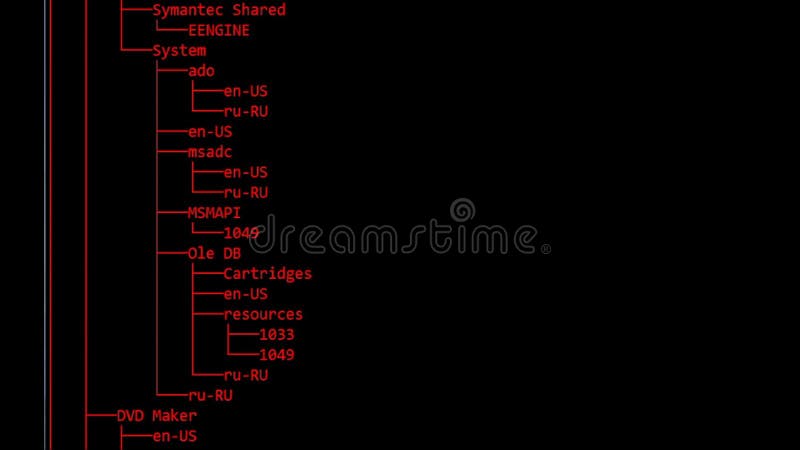 Programming Code With Red Symbols Running On The Computer Screen Terminal Stock Footage Video
