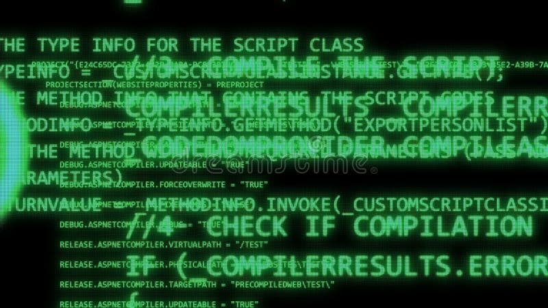 Programming Code Running stock video. Video of language - 122270483