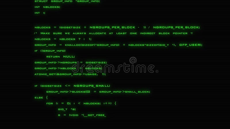 Programming Code Running Over Computer Screen Terminal Hacking Concept Stock Footage Video Of