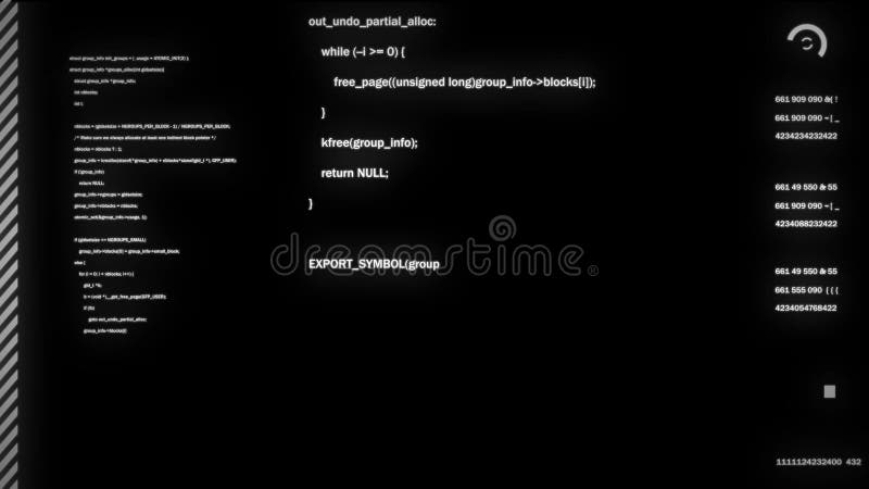 Programming Code Running Down a Computer Screen Terminal. 4k Stock Video - Video of language ...